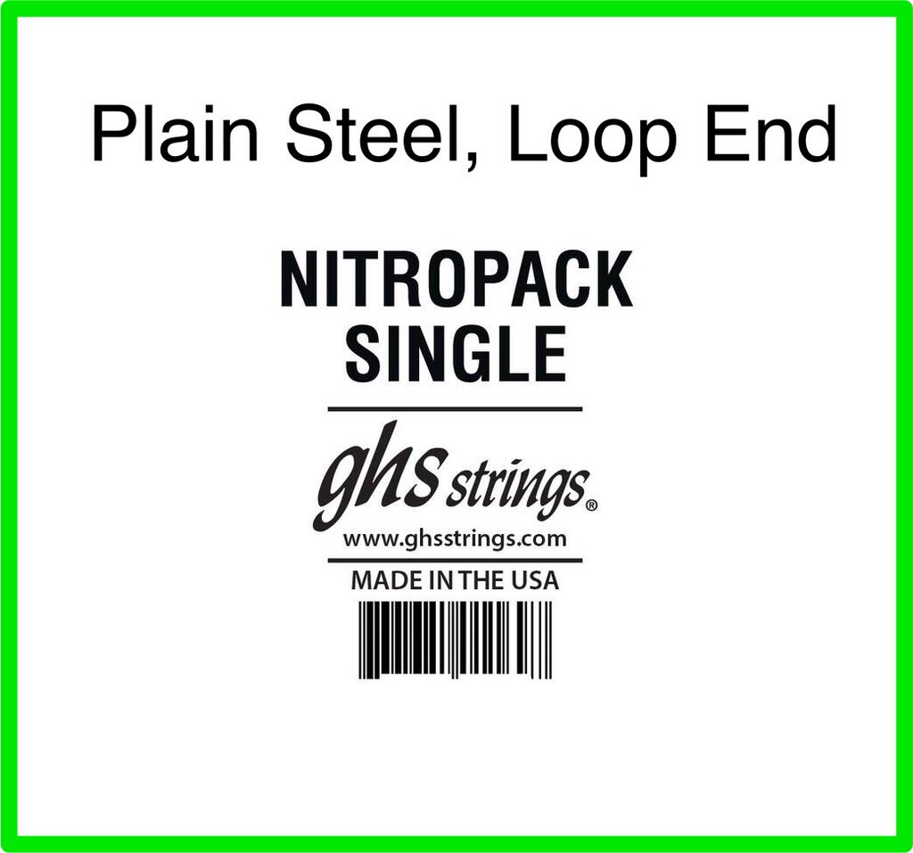 GHS Single String, Plain Steel, Loop End – Sullivan Banjo Co. * DC Calls